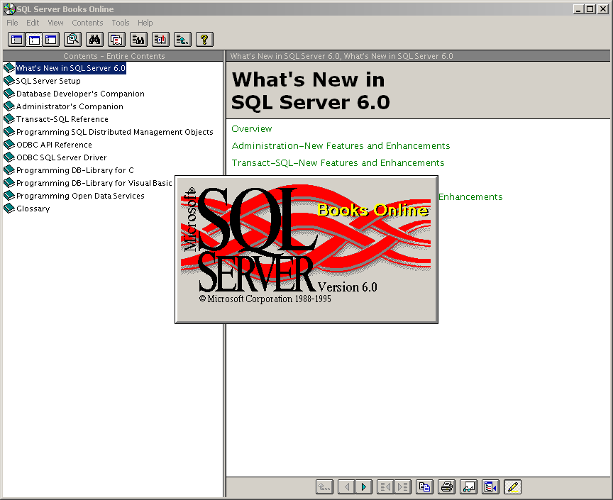 Microsoft SQL Server 6.0 (6.00.121)